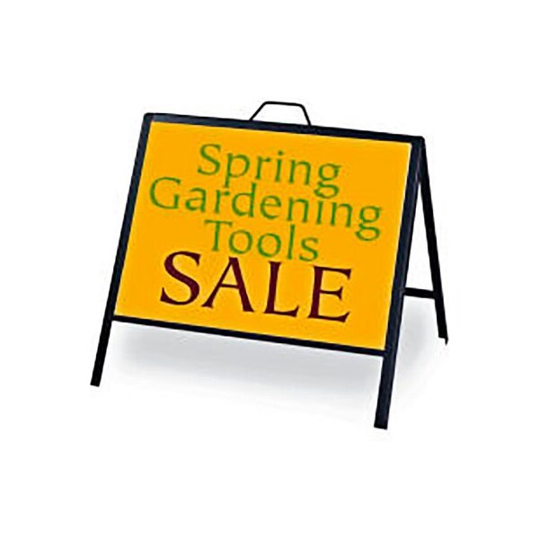 Marv-O-Lus Mfg Marvolus Small Slide-In A-Frame for 24"W x 18"H Sign Panels, 2/Pack, Assembled ...